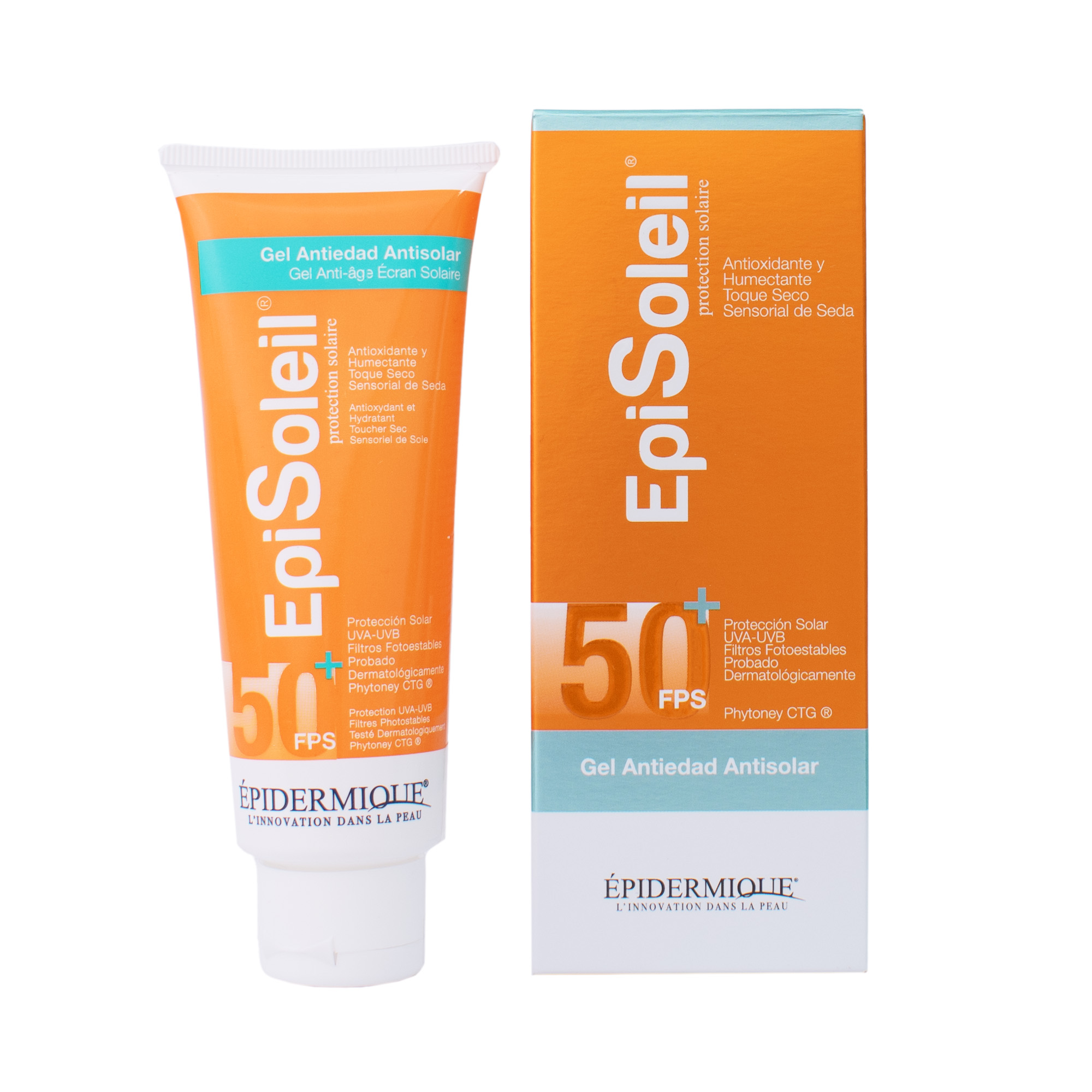 Episoleil Gel Antiedad Antisolar FPS 50+, 70 grs – Dermoelastina